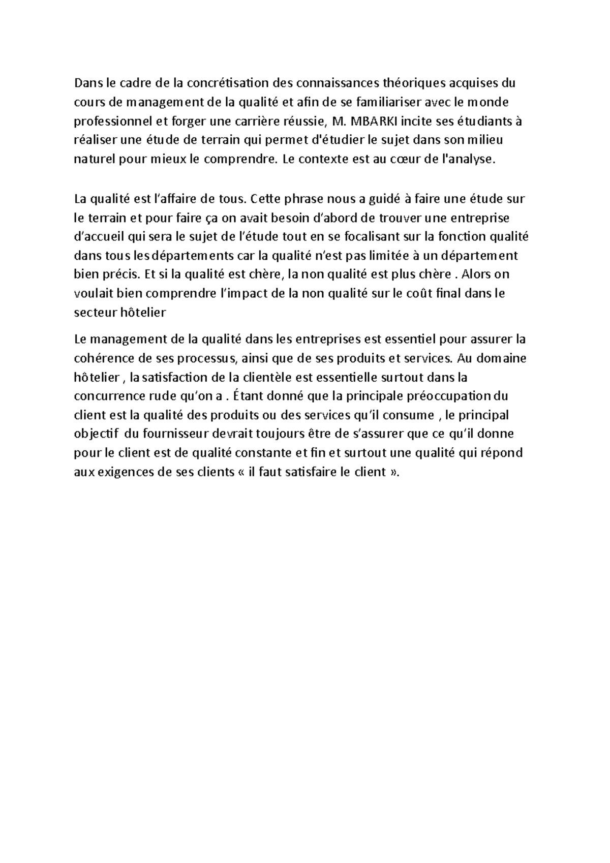 Introduction - Dans le cadre de la concrétisation des connaissances ...