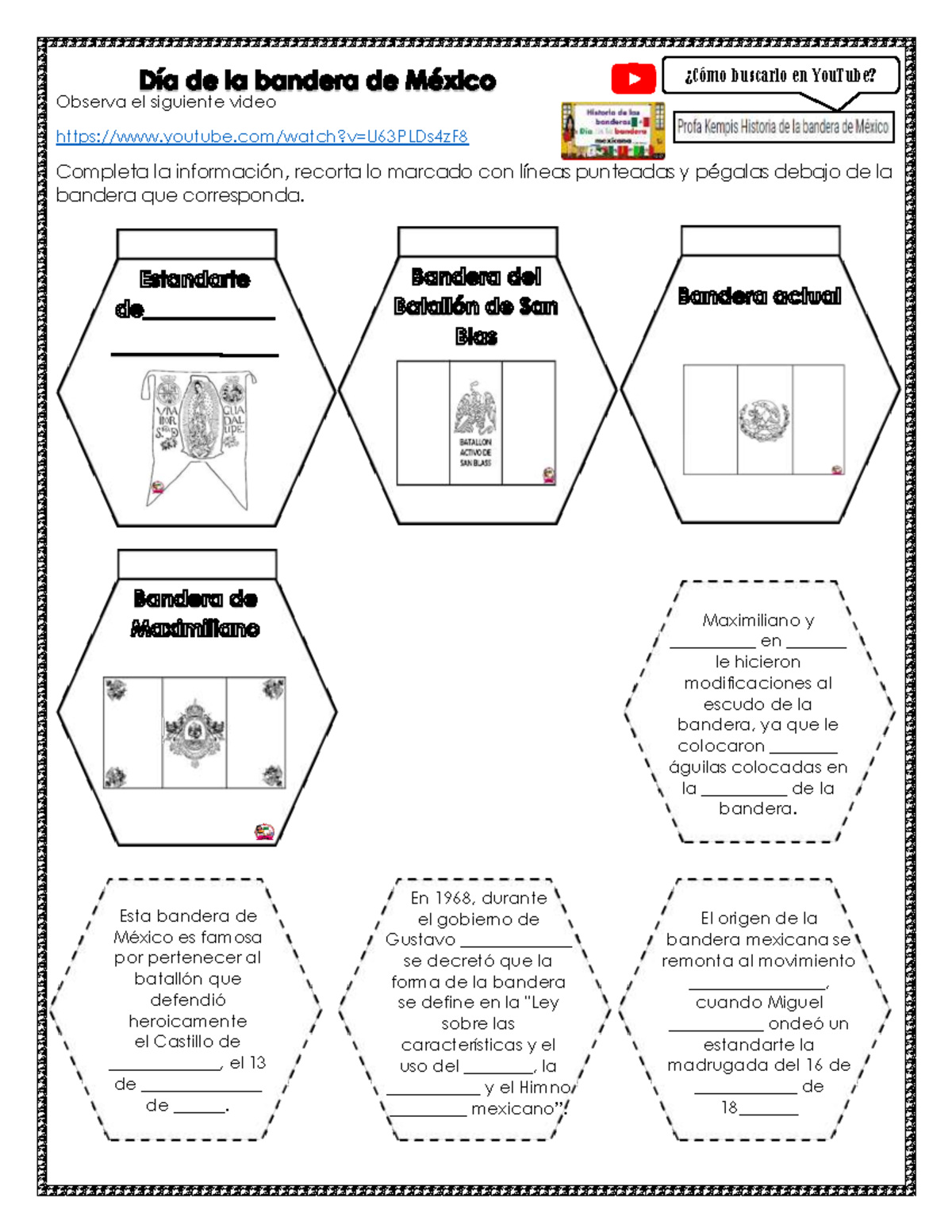 Actividades Día de la bandera de México Profa. Kempis - Observa el ...