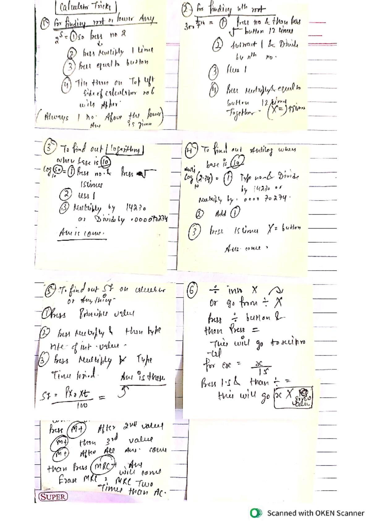 Calculator Tricks - Calulation Tricks 2. for finding 4th not 1 for ...