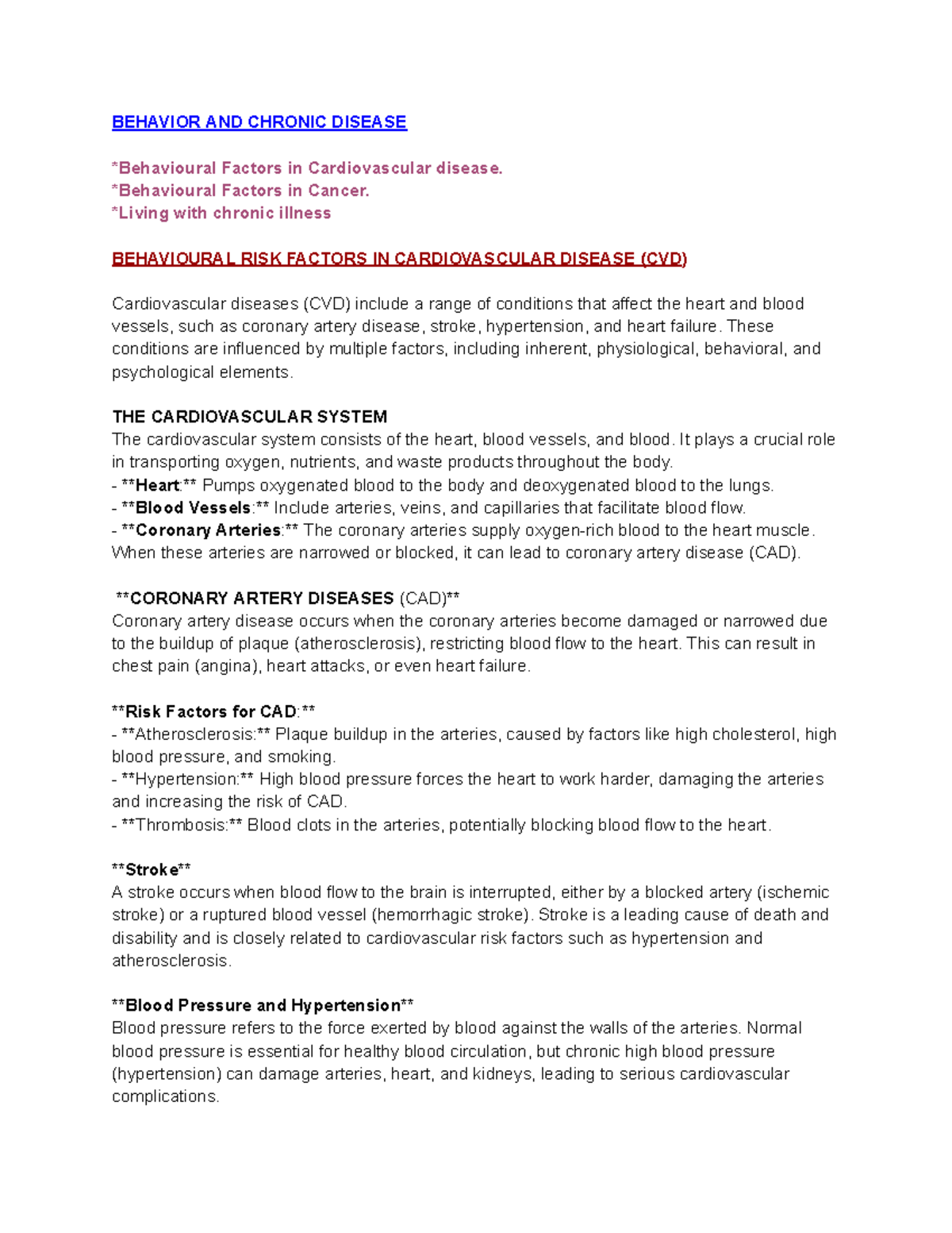 DOC-20240917-WA0007 - Health psychology materials - BEHAVIOR AND ...