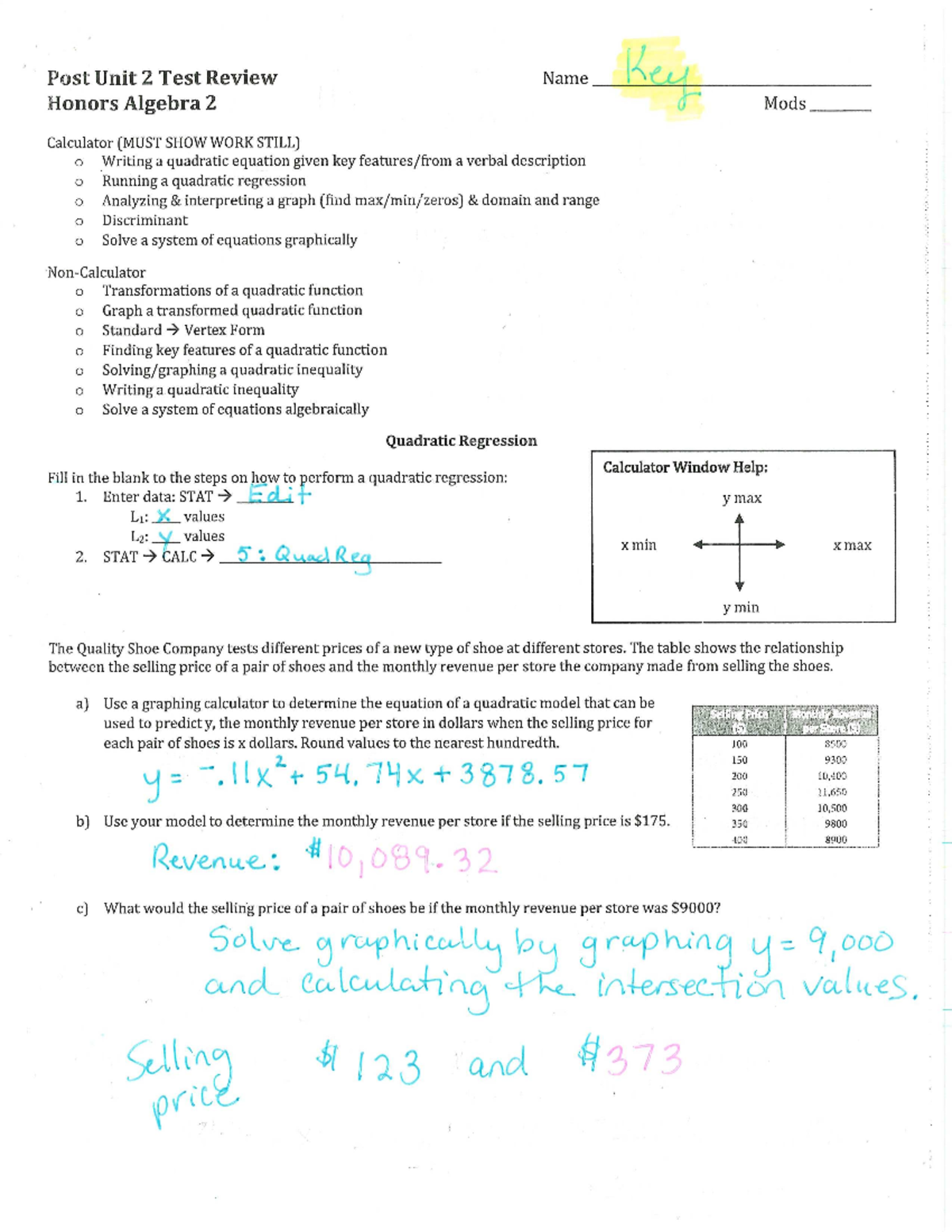 Kami Export - Unit 2 Test Review Answers - Post Unit 2 Test Review Name ...