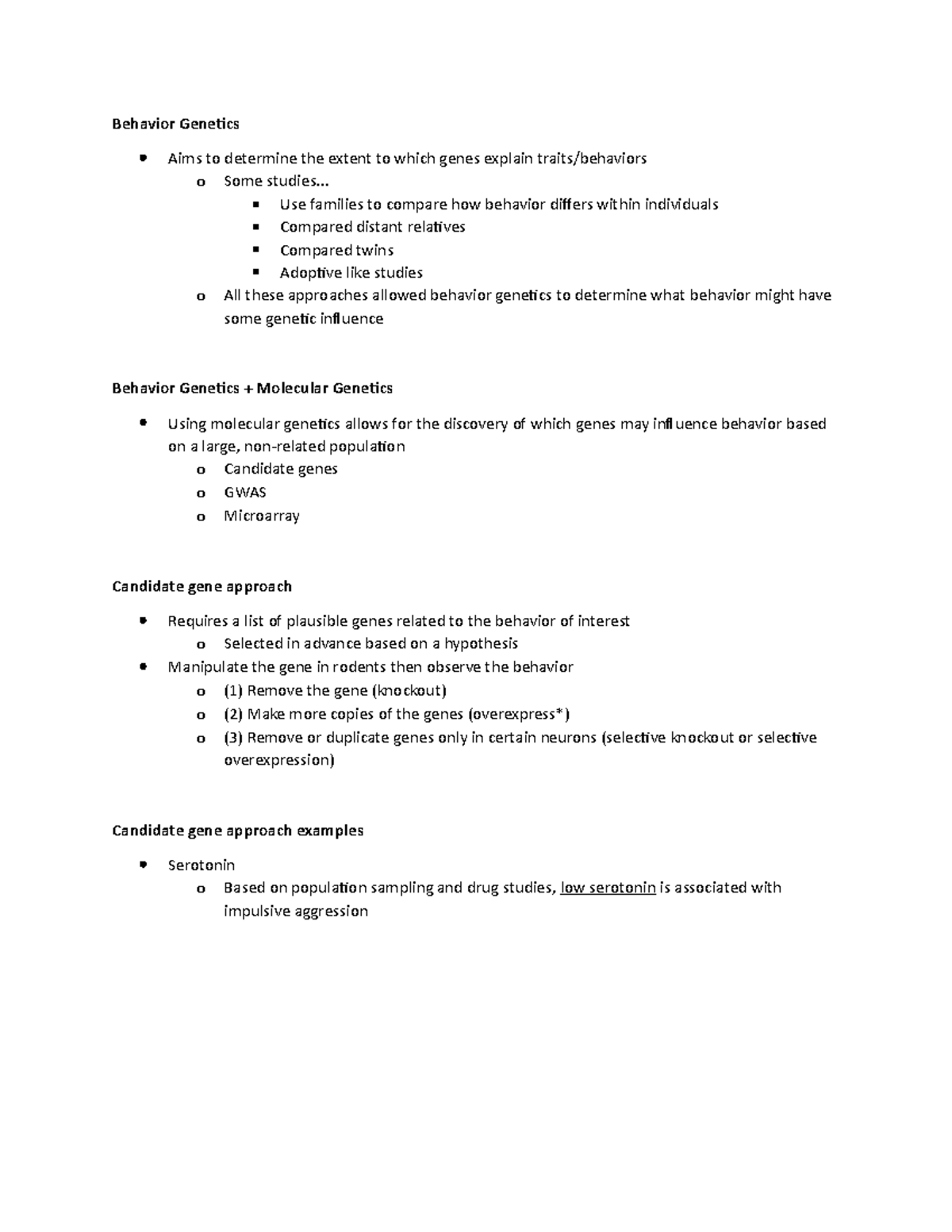 Behavior and Molecular - Behavior Genetics Aims to determine the extent ...