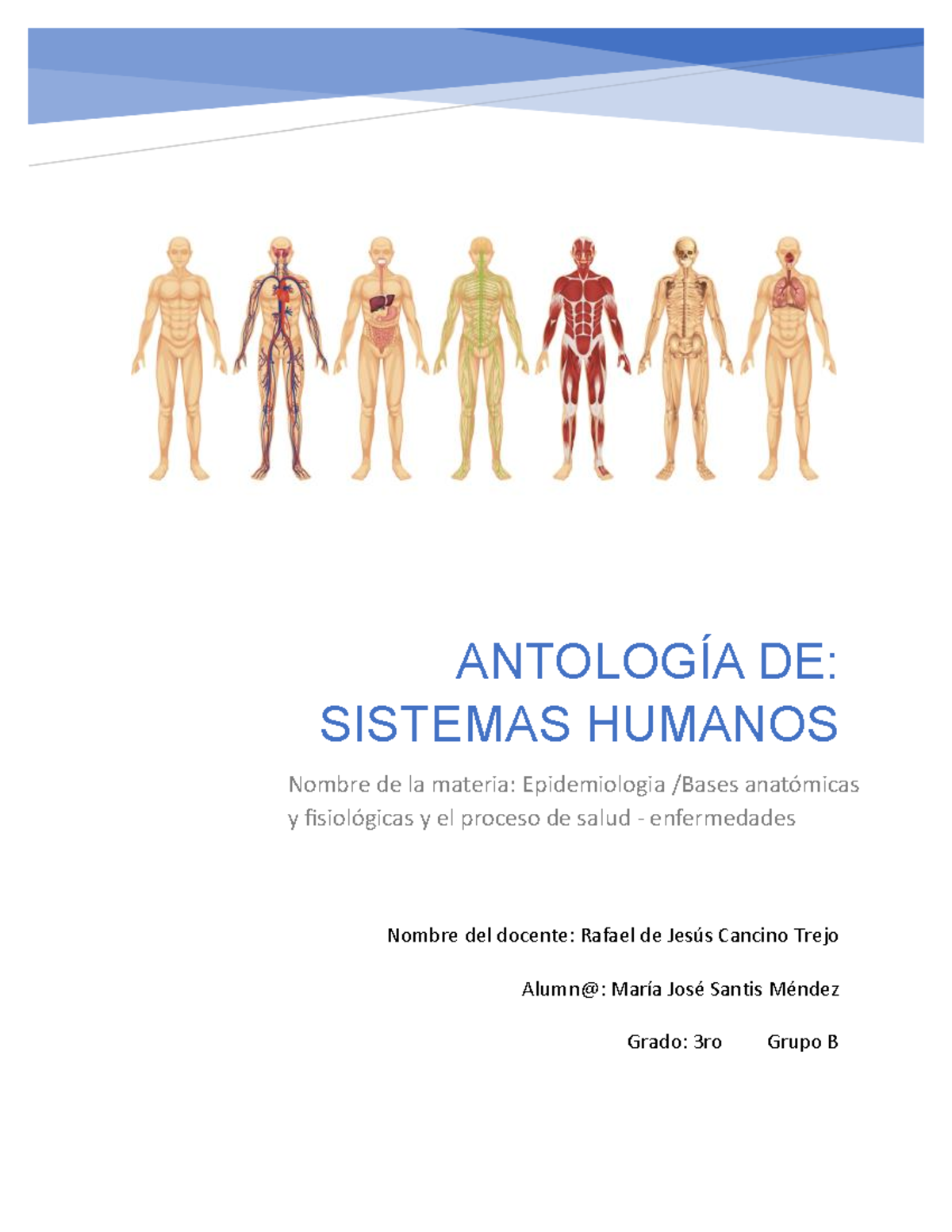 ACT 6 - Investigacion - Antologia de los sistemas del cuerpo humano con ...