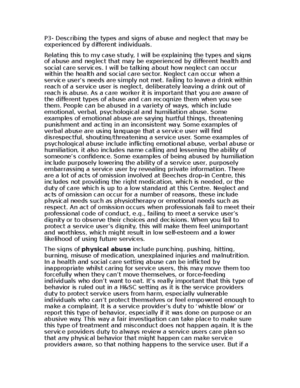 P3 doc - Essay based on a level 3 Pass. This will help you to all the ...