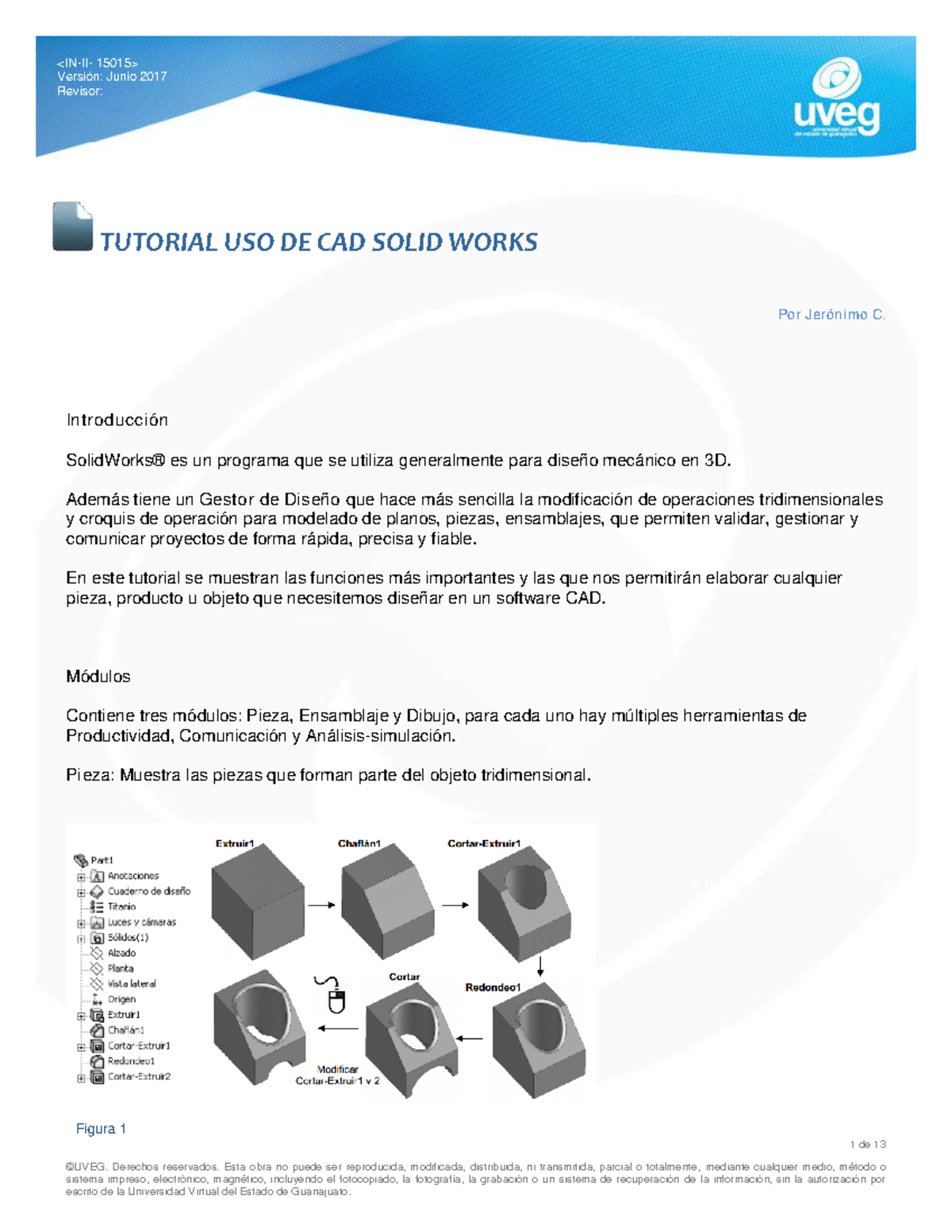 DPS U1 AA2 EA3 Lectura Tutorial uso de CAD Solid Works - Diseño incluyente de productos - Studocu