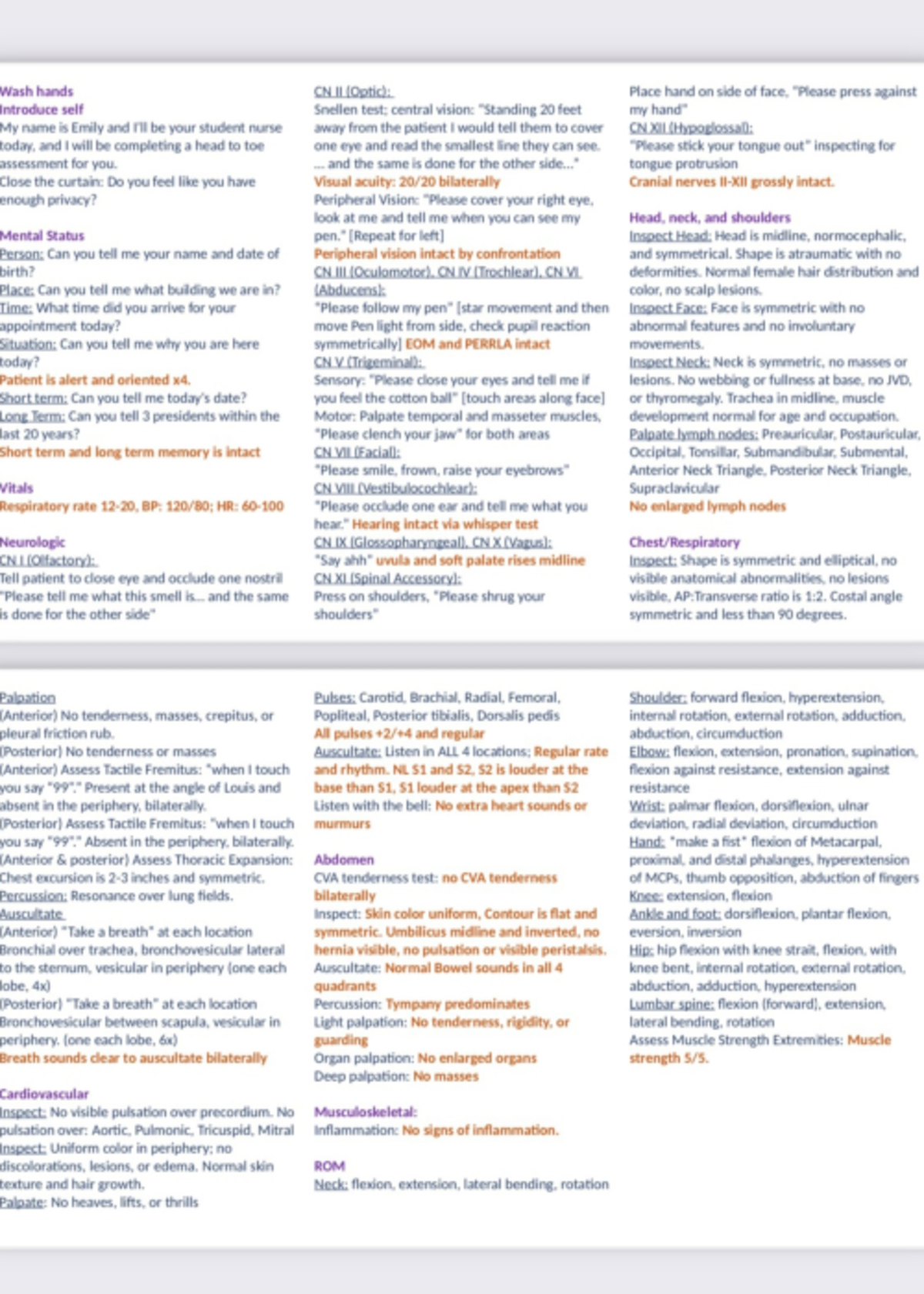 cheat sheet for test out - NSG 302 - Studocu