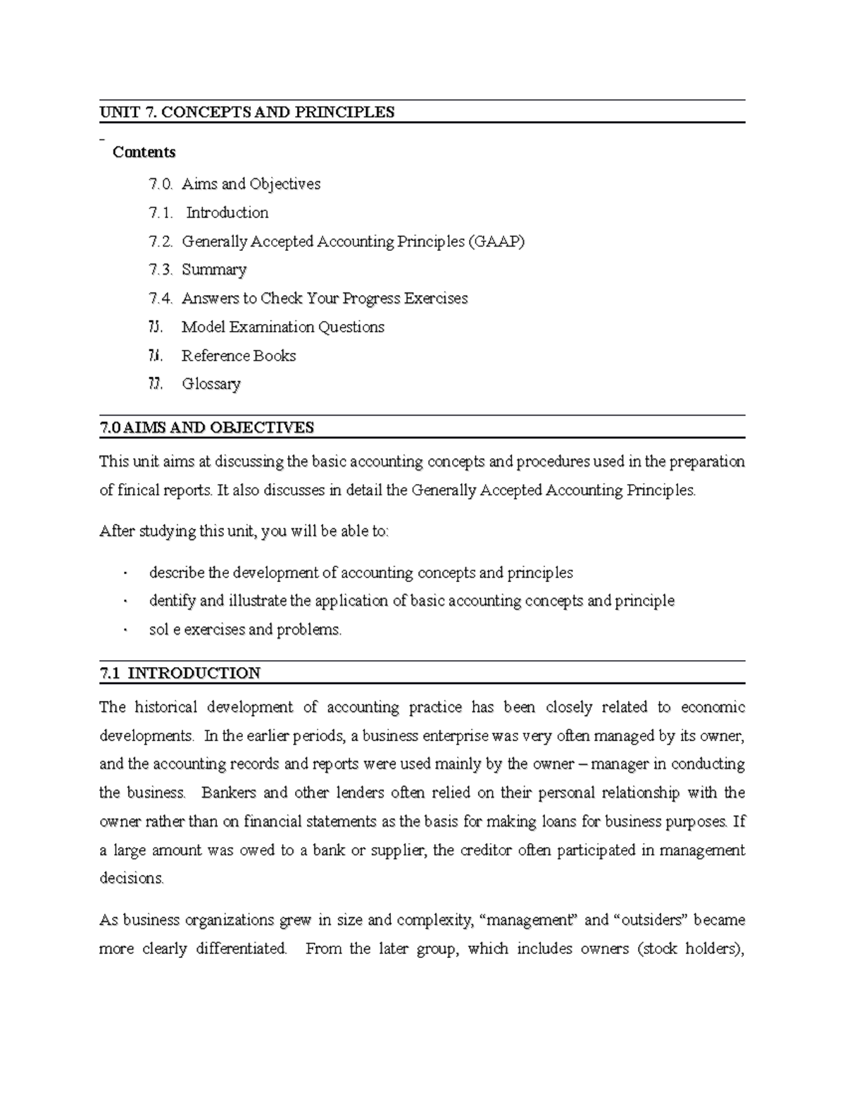 Principle of Accounting 2 - Unit 7 - UNIT 7. CONCEPTS AND ...