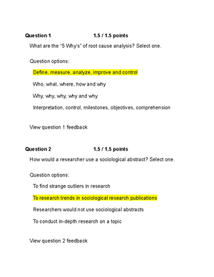 Scs 285 mod 4 quiz - scs mod 4 quiz - Question 1 1 / 1 points When is ...