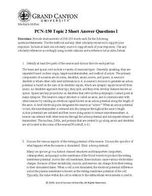 PCN 153 RS T3 DSMDiagnostic Criteria Worksheet - Mackayla McRae PCN-153 ...