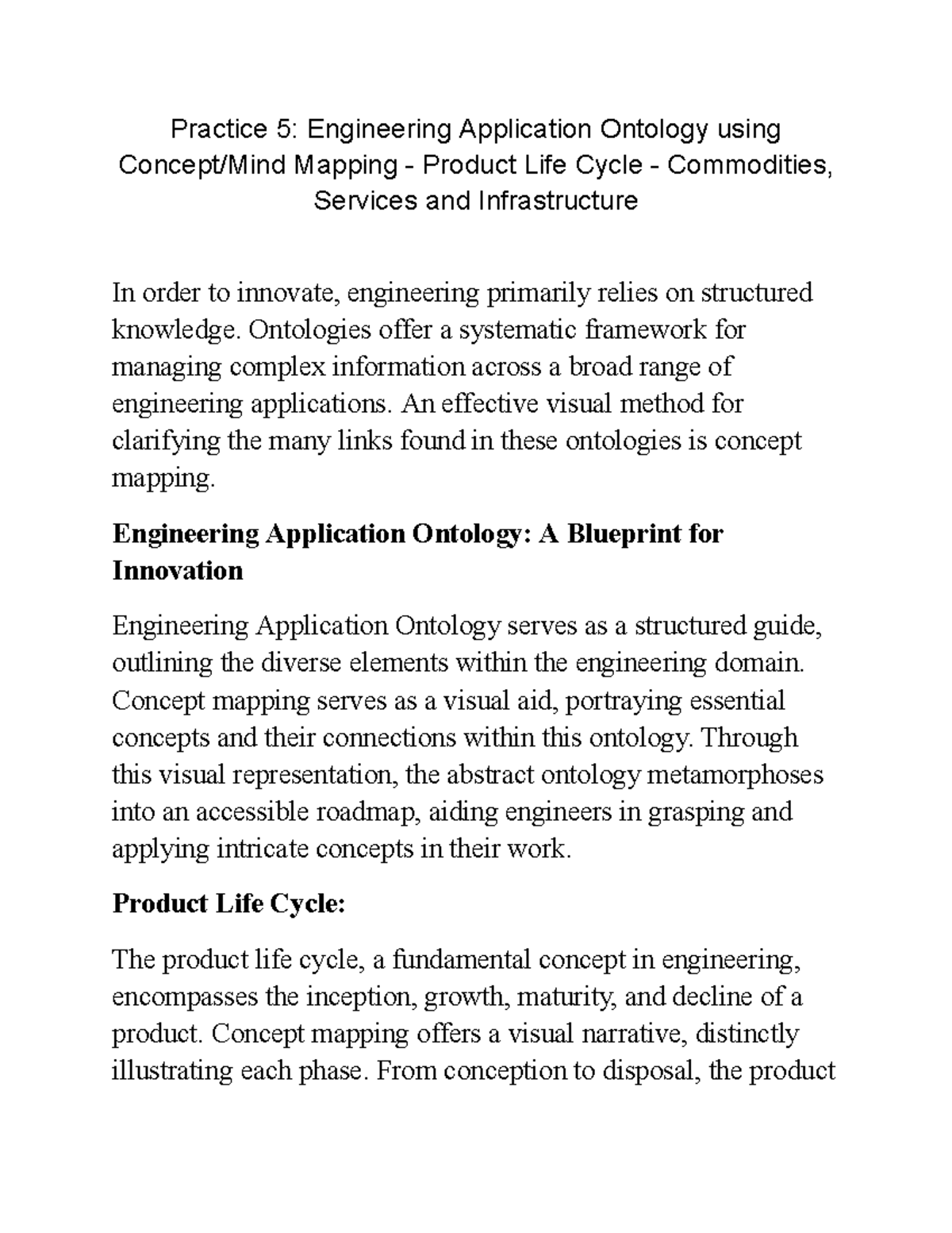 Practice 5 Engineering Application Ontology using Concept Mind Mapping ...