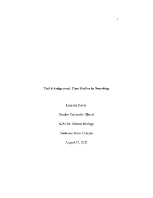 SC235 Unit 2 Assignment Worksheet - SC235: Human Biology Unit 2 ...