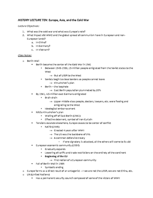 Earth & Its Peoples Chapter Outlines - Chapter 18 Outline I. The ...