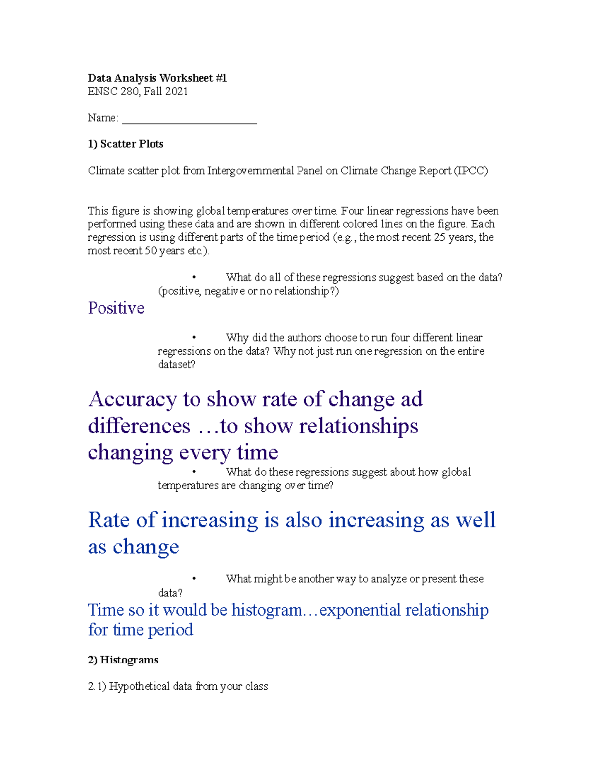 1 Chapters 1&2 copy - description with answer key - Data Analysis ...