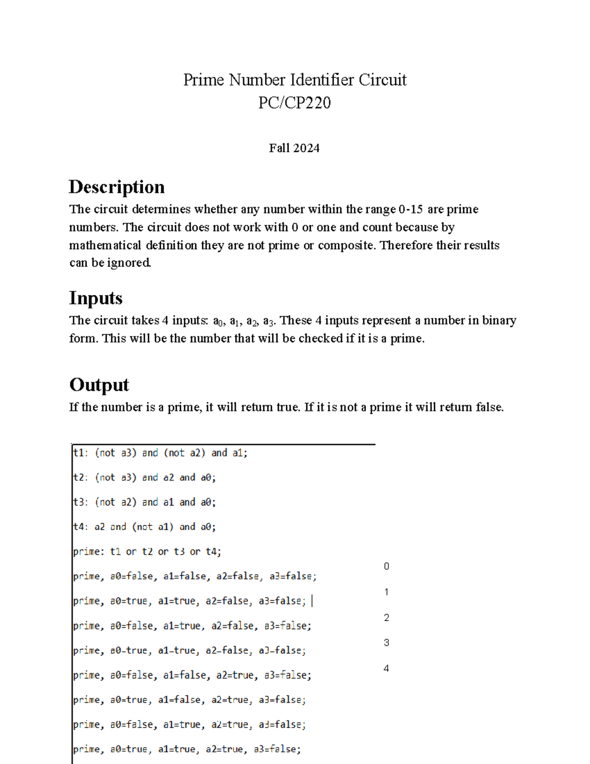 Prime Number Identifier Circuit - Prime Number Identifier Circuit PC/CP ...