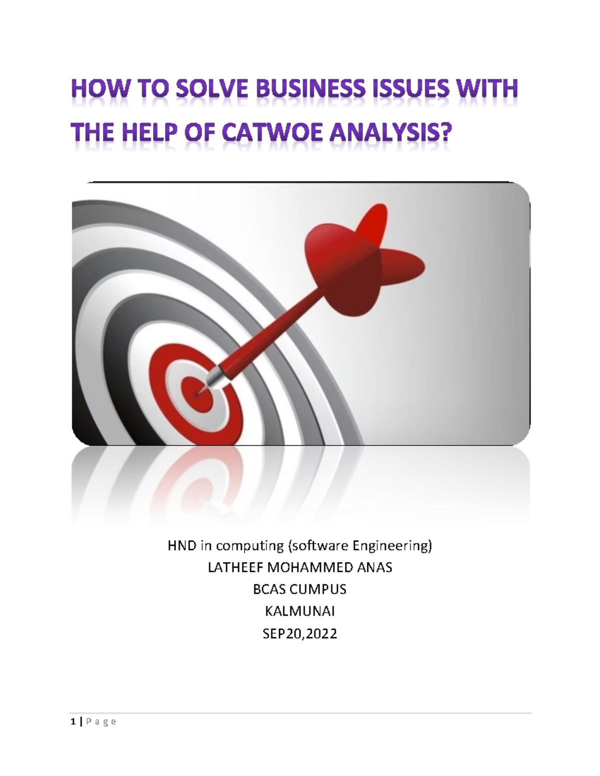 Assignment 3 - assingment - HND in computing (software Engineering) LATHEEF MOHAMMED ANAS BCAS ...