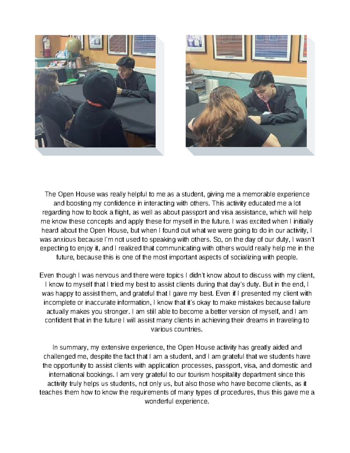 Add a little bit of body text - The Open House was really helpful to me ...