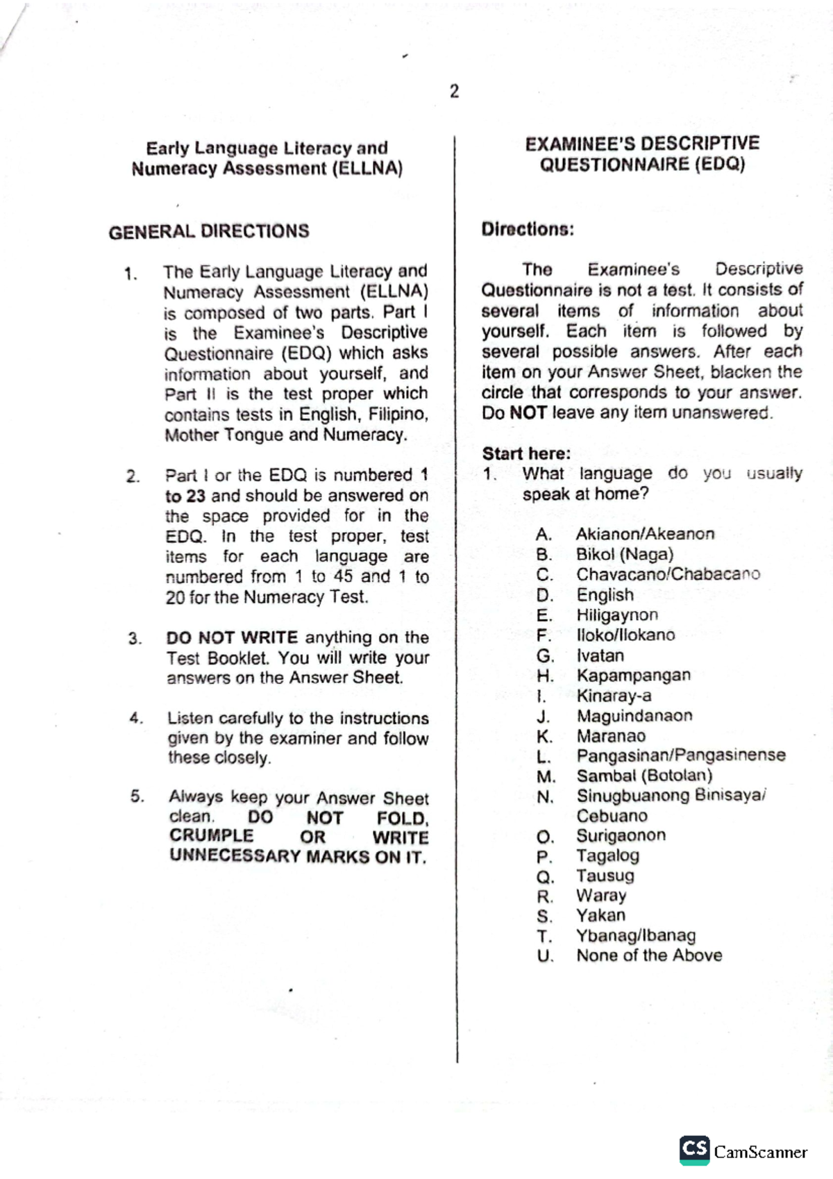 Ellna 2017 - REVIEWER - 2 Early Language Literacy and DESCRIPTIVE ...