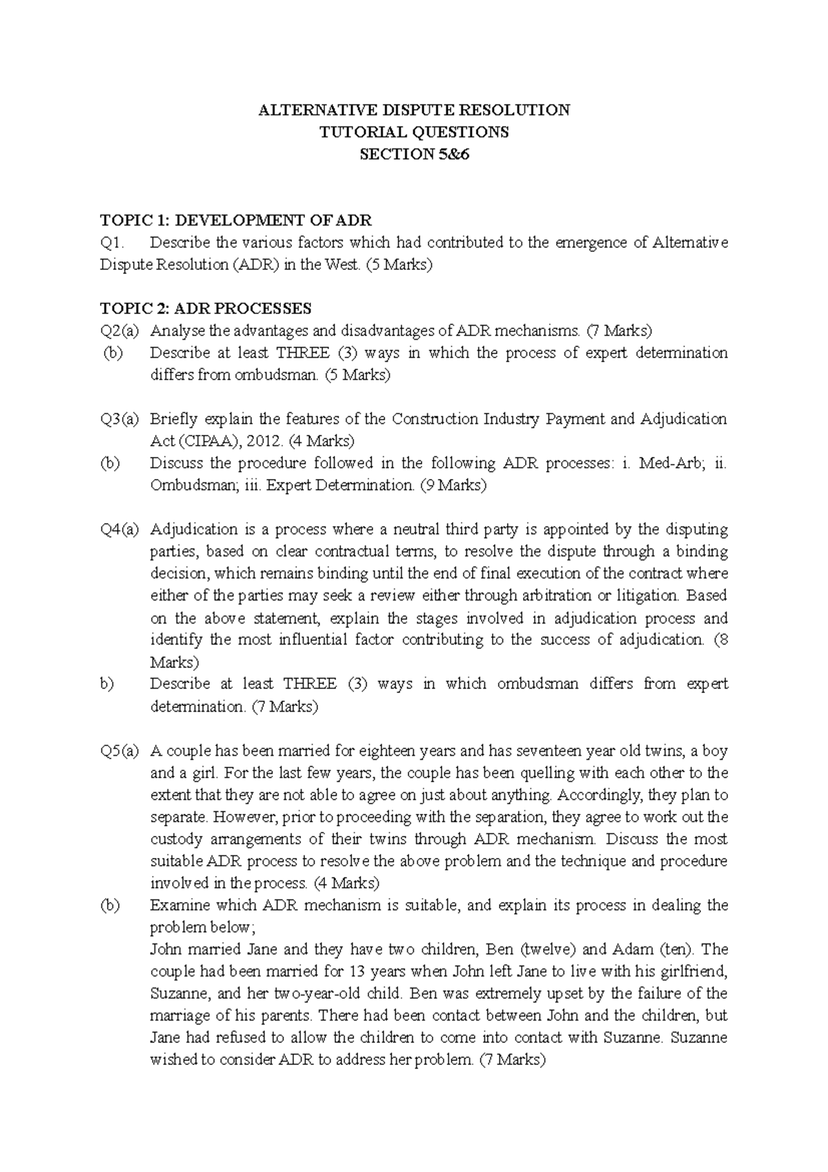 Tutorial ADR - Gioooooooood - ALTERNATIVE DISPUTE RESOLUTION TUTORIAL ...