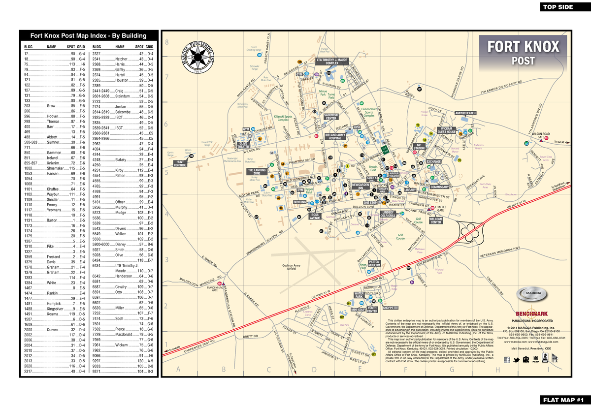 Knox map - TOP SIDE FLAT MAP THE LANDING ZONE WILSON RD DIXIE ST ...