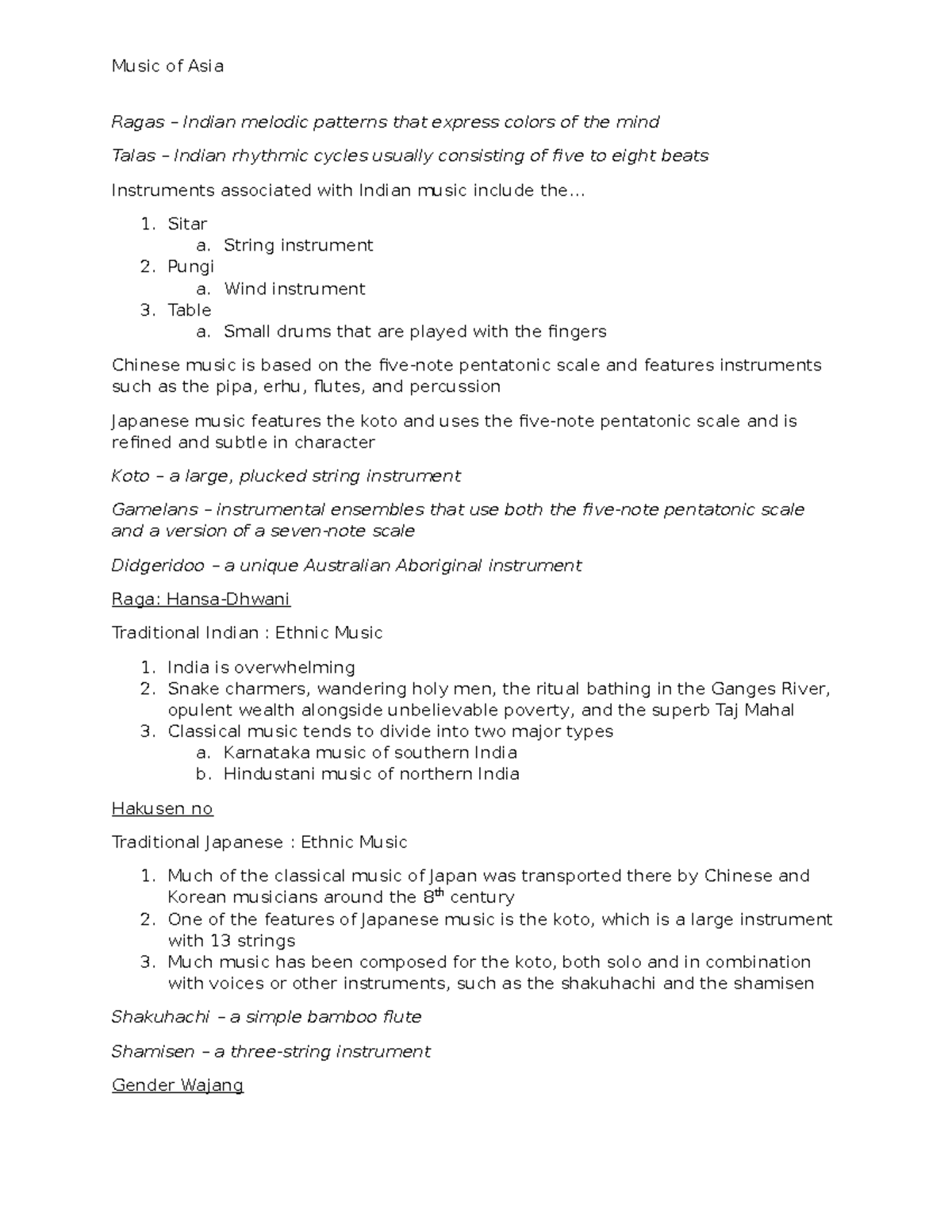 2020-music for the listener(mus174)-music of asia notes - Music of Asia ...