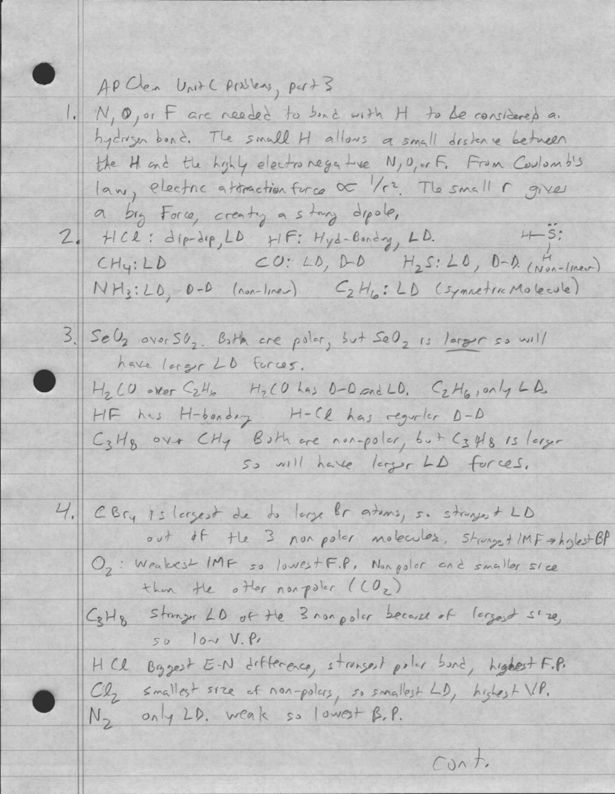 [UNIT C] HW Solutions (PART 3) - CHM 121 - Studocu
