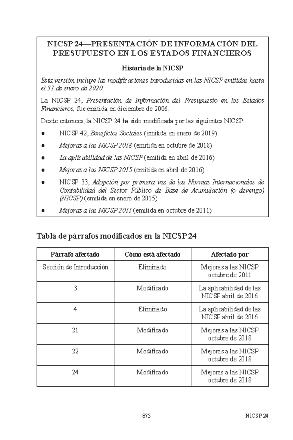 Nicsp 24 2020 - Resumen Contabilidad Gubernamental - NICSP 24 ...