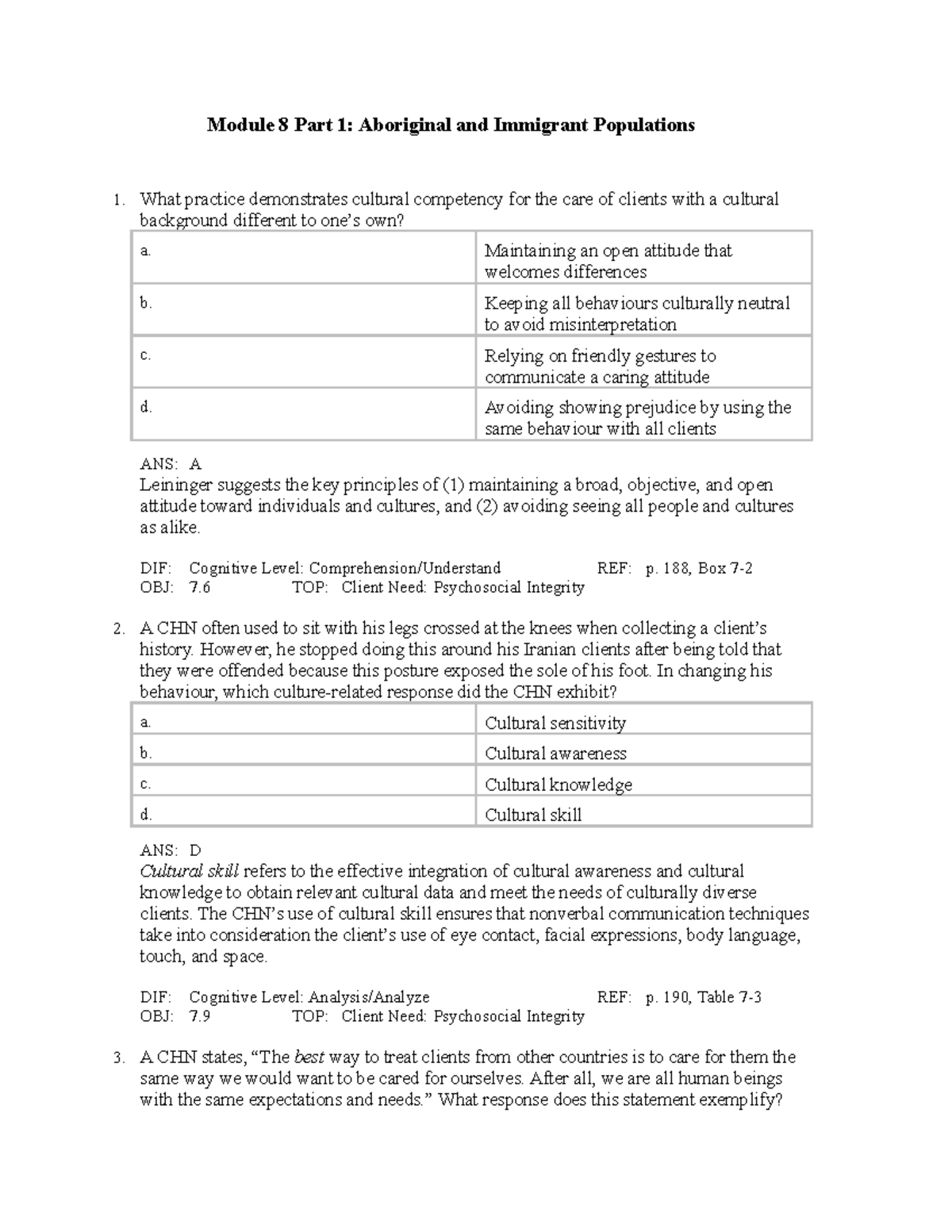 Module 8 Part 1: Aboriginal and Immigrant Populations - Module 8 Part 1: Aboriginal and ...