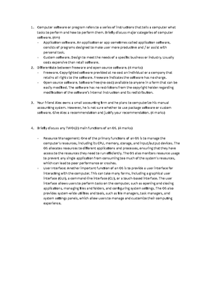 Exercise 2Q - Chapter 2 Computer Hardware - BMIT17 2 3 IT Fundamentals and Applications ...