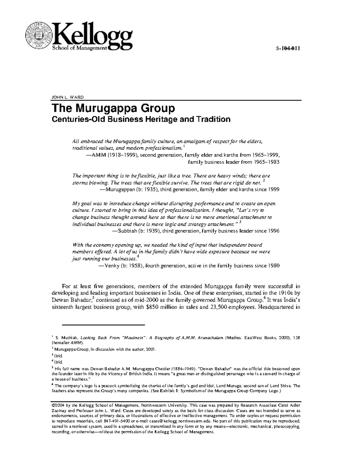 The Murugappa Group Centuries-Old Business Heritage and Tradition - 5 ...