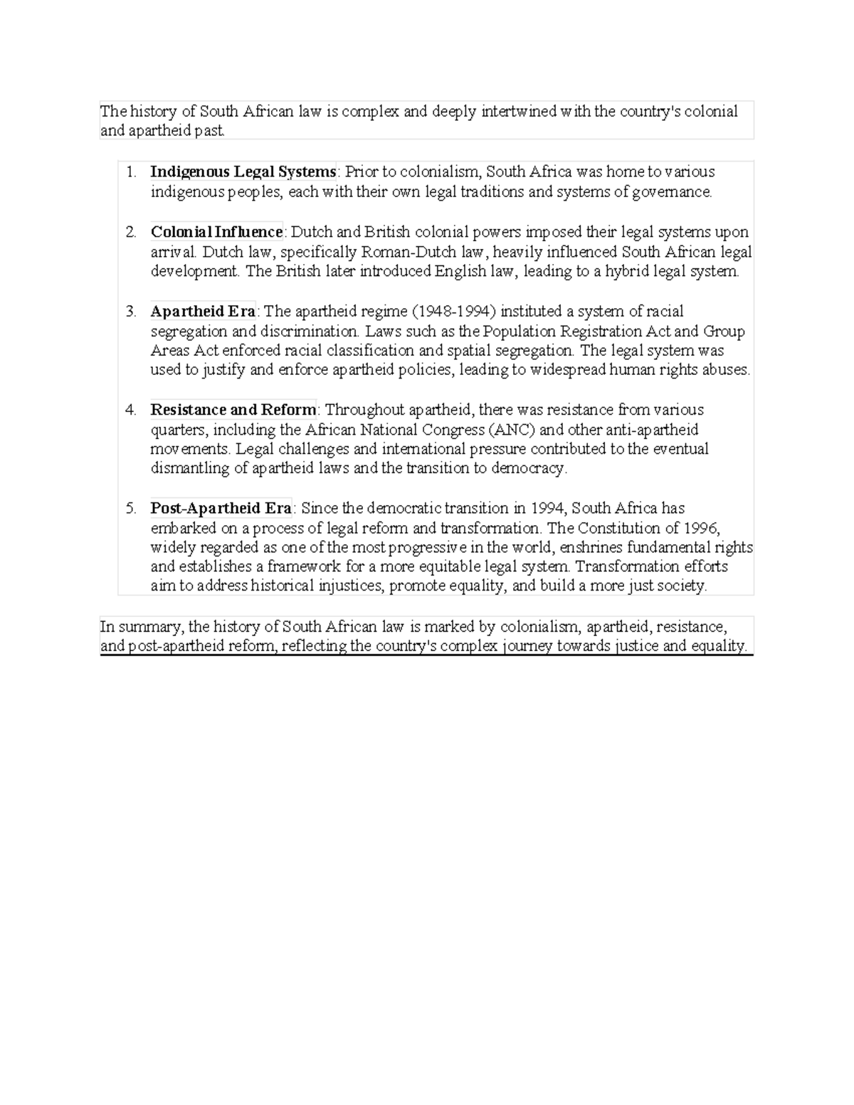 History of South African Law - 1. Indigenous Legal Systems: Prior to ...