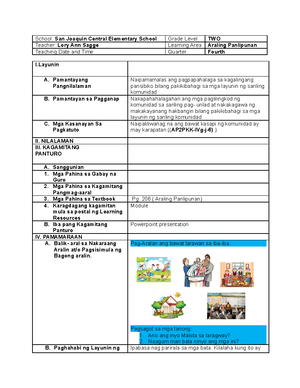 Modyul 4 MGA Suliranin SA Pagsasalin SA Filipino MULA SA Ingles Aralin ...