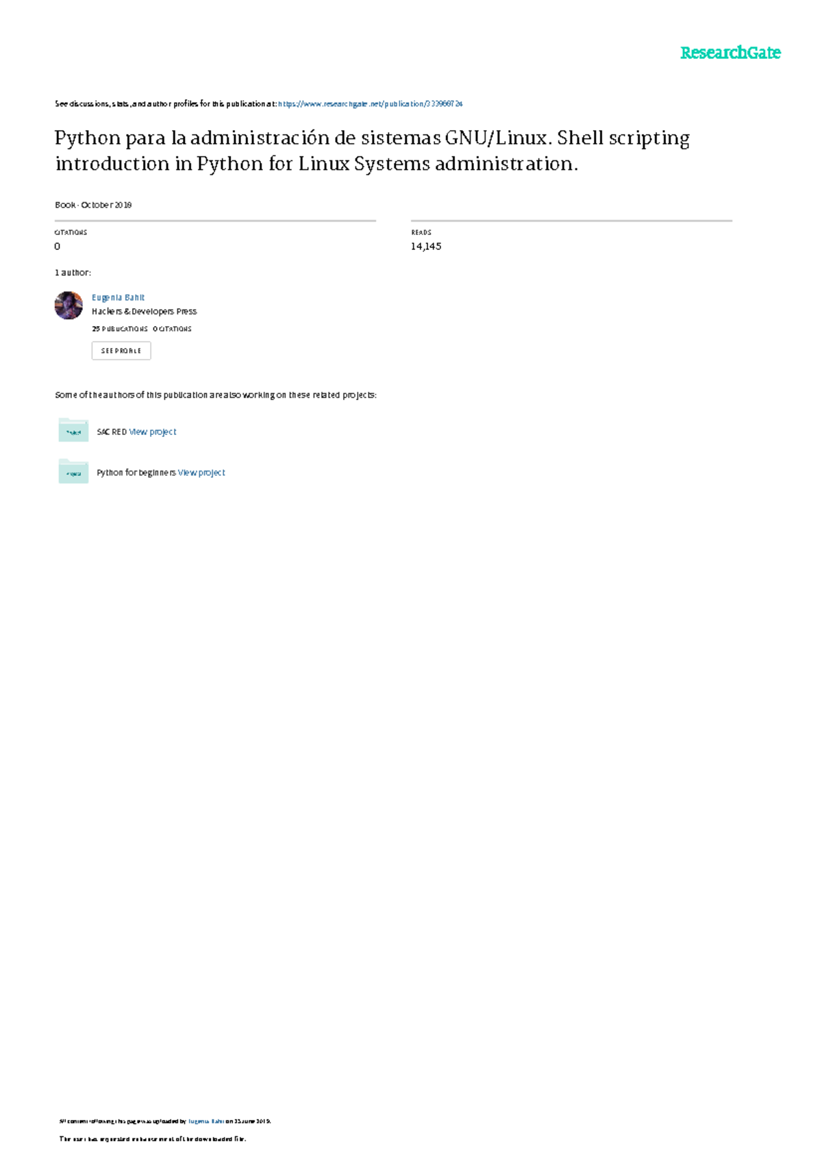 Python para la Administración de Sistemas GNULinux (pdftk 2.02 - www ...