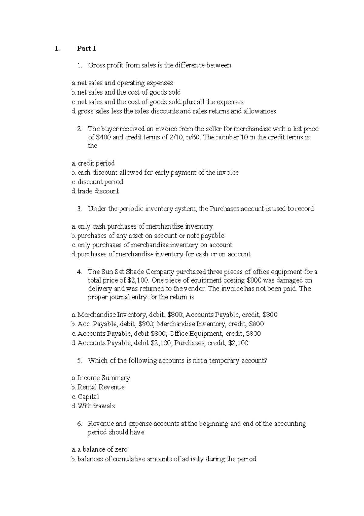 Practice And Review Final Test Principle Of Accounting I Part I practice-and-review-final-test-principle-of-accounting-i-part-i