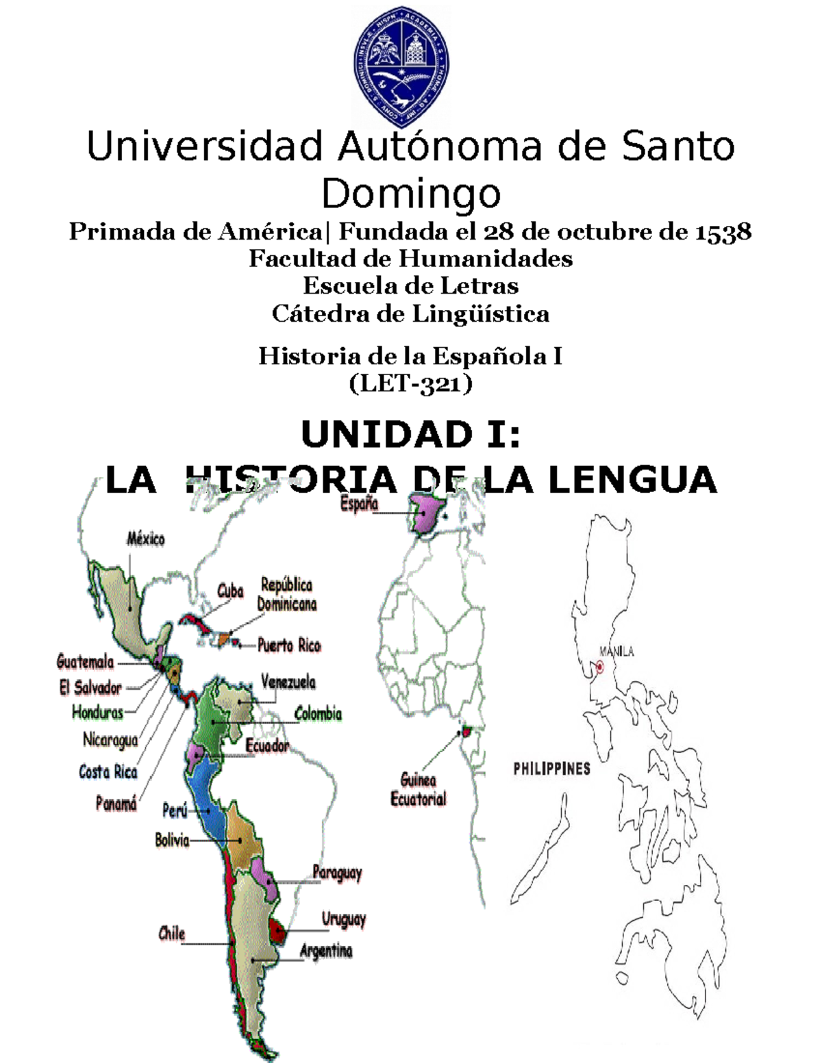 La Historia de la Lengua Española - Universidad Autónoma de Santo ...