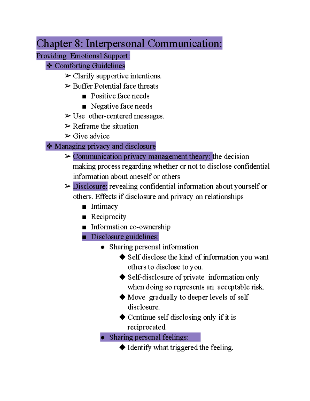Speech Chapter 8 - Mr. Bailey at Jacksonville State University teaches ...