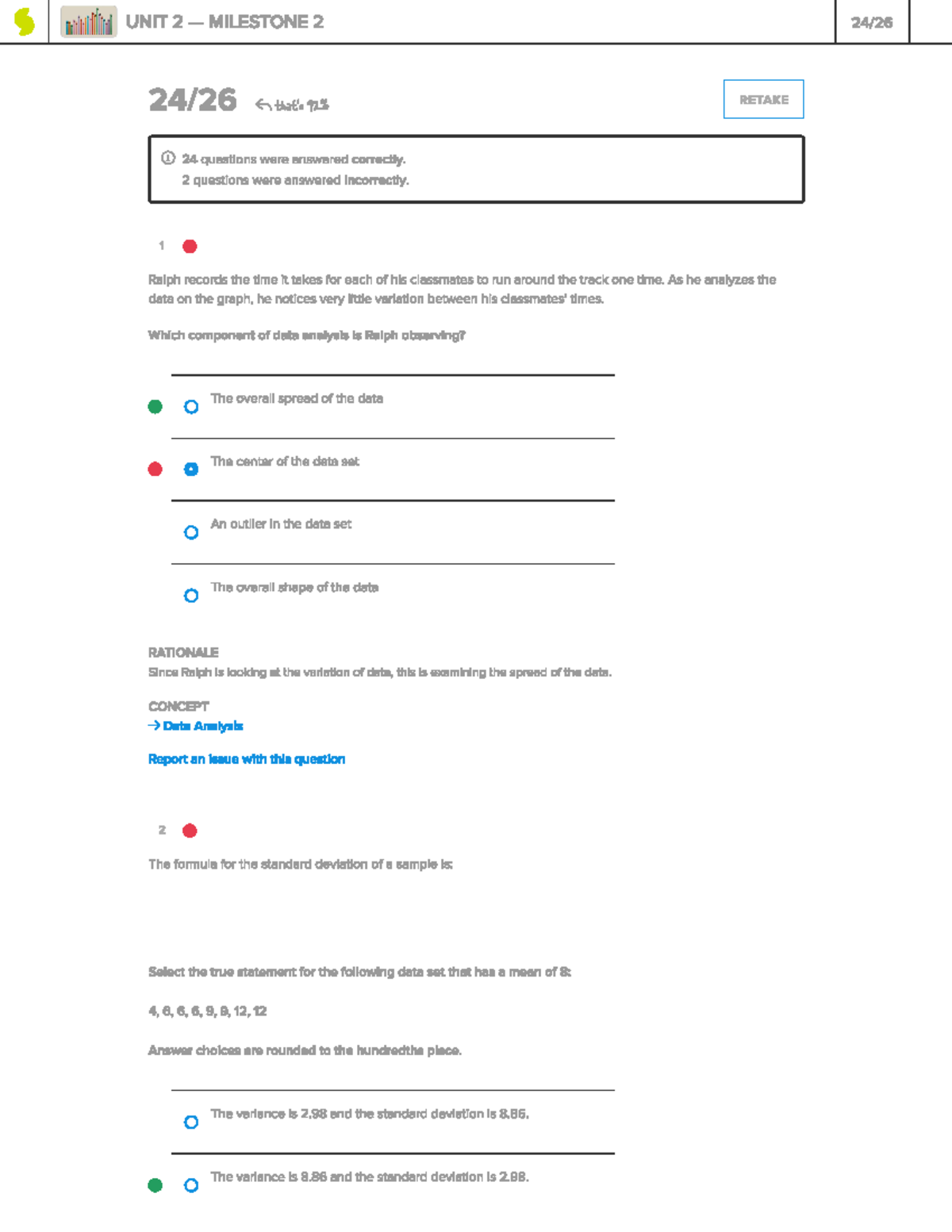 Sophia Statistics Unit 2 milestone 2 - MAT240 - Studocu