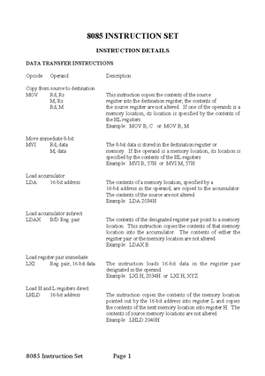 8085 - microprocessor - Microprocessor: 8085 Multiple Choice Questions and Answers:- Which is ...