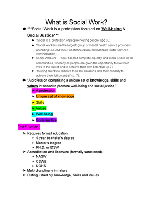 History Worksheet Revised - History of Social Work & Social Welfare ...