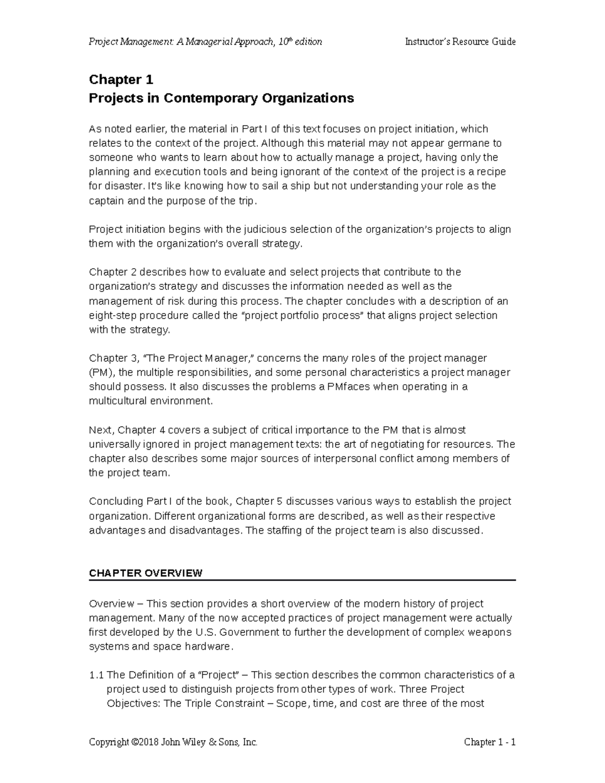 Ch01 intro to statistics - Chapter 1 Projects in Contemporary ...