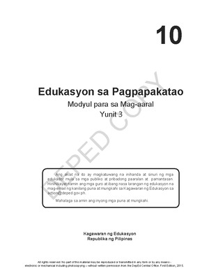 AP MODULES- Grade-9-Q1 - Araling Panlipunan Unang Markahan 9 DO_Q1_AP9 ...