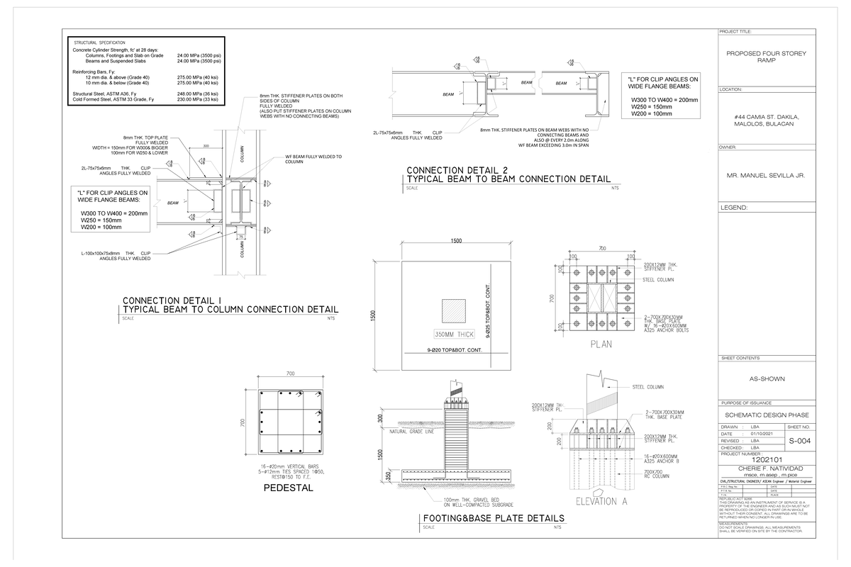 ST4 - 8mm THK. TOP PLATE FULLY WELDED WIDTH = 150mm FOR W300& BIGGER ...