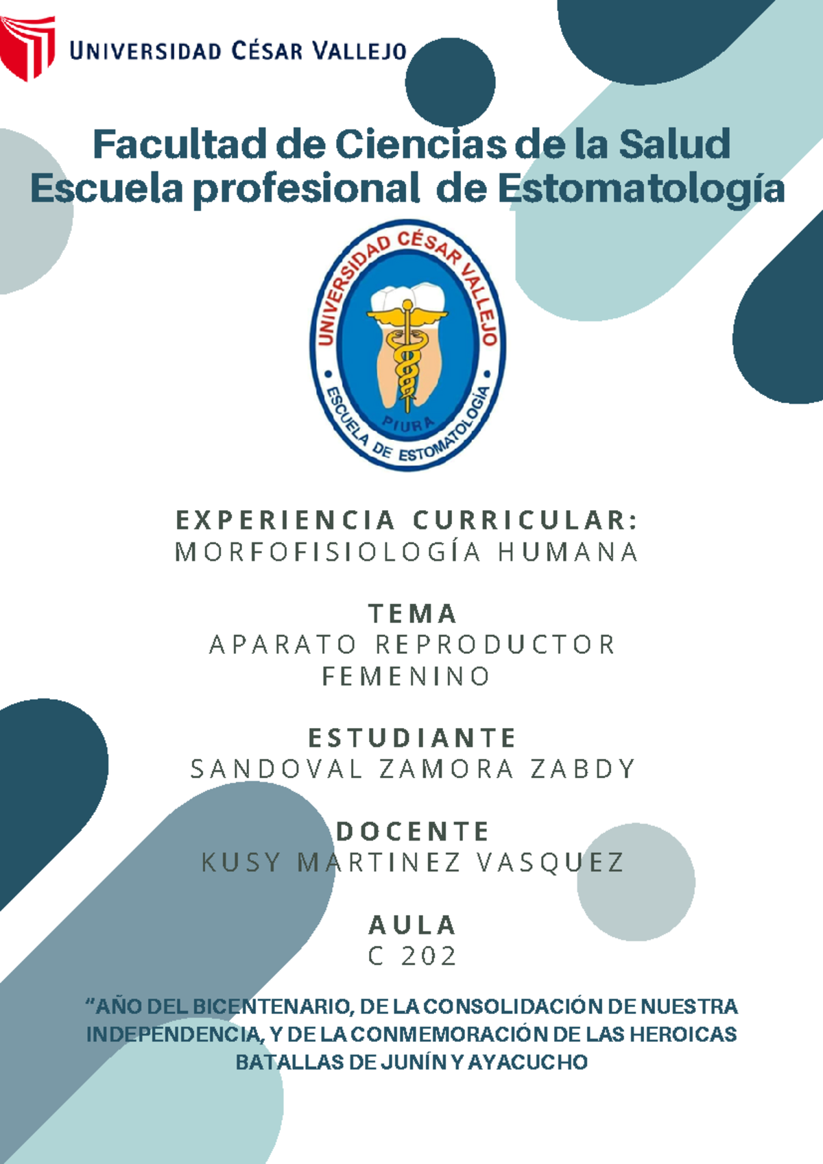 Sistema reproductor femenino - E X P E R I E N C I A C U R R I C U L A ...