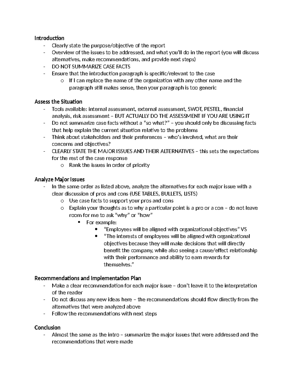CPA Way Structure Cheat Sheet - Introduction - Clearly state the ...