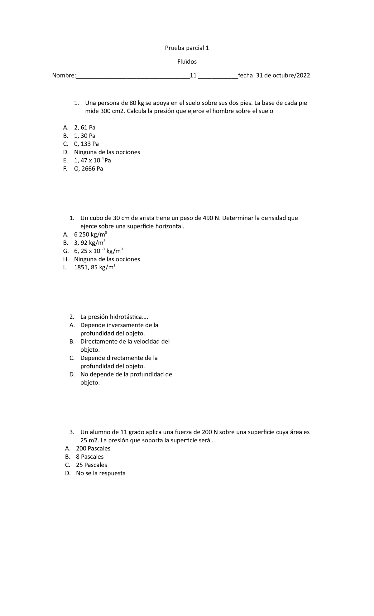 Ejercicio Fluidos-1 - ok este sirve para muchas cosas - Prueba parcial ...