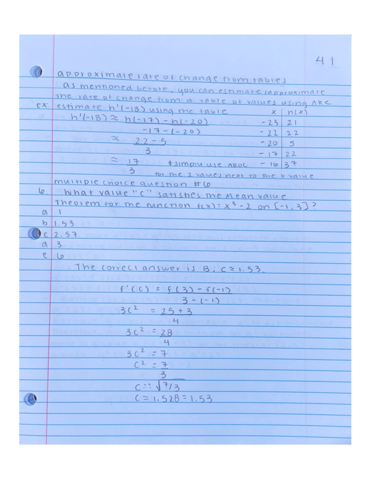 Calculus I Notebook - MATH 1613 - Studocu