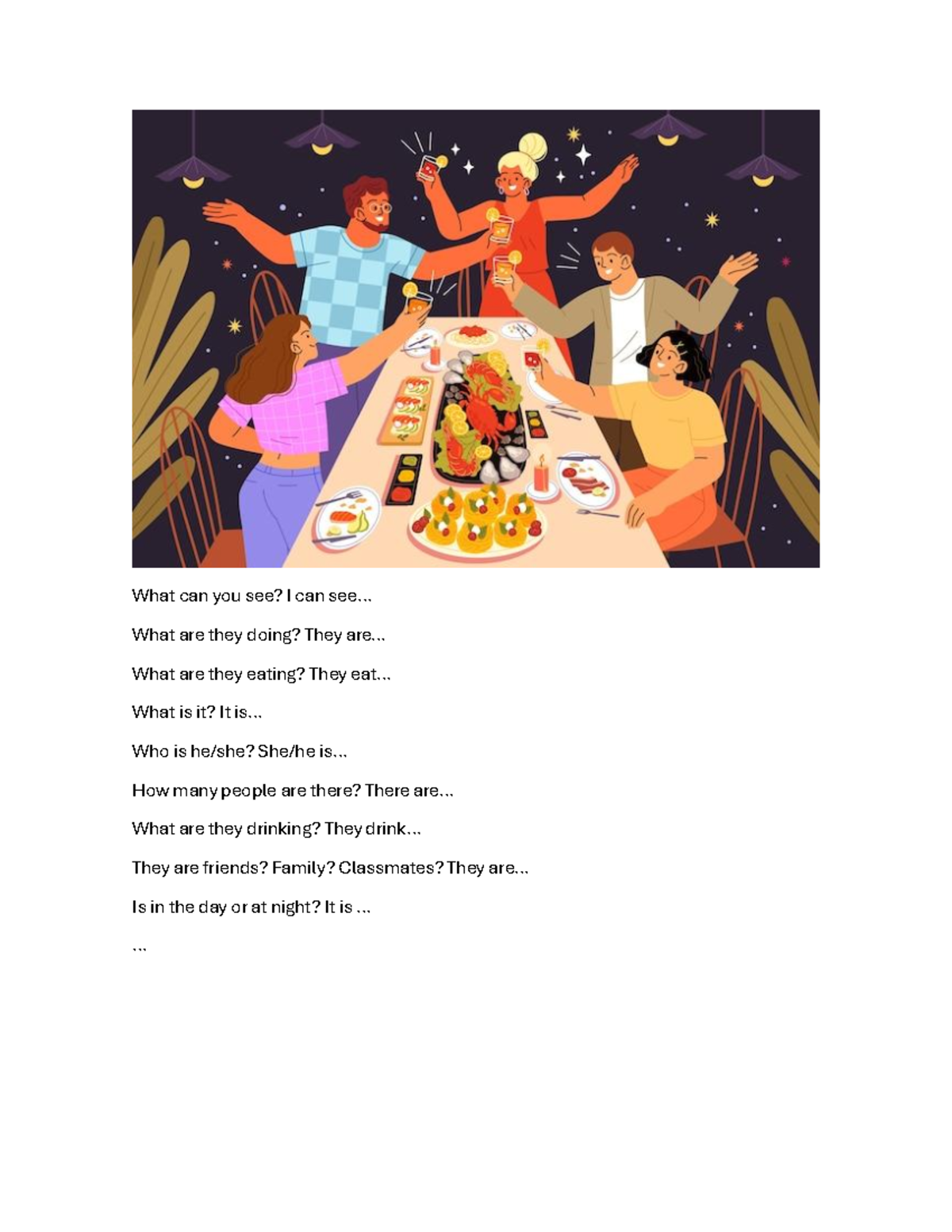 Speaking activity - Actividad para practicar la producción oral del ...