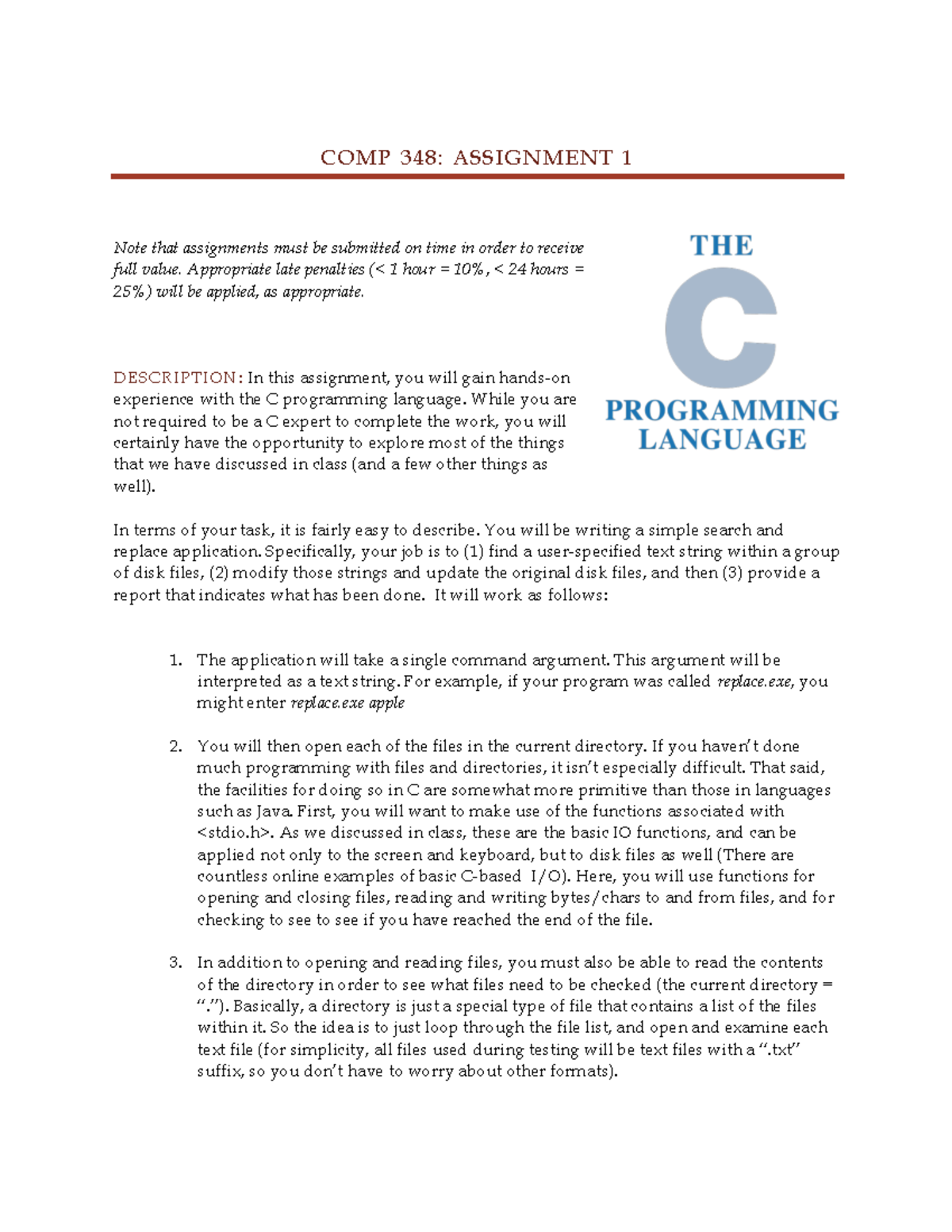 A1 - Assignment 1 Fall 2022 - COMP 348: ASSIGNMENT 1 Note that assignments must be submitted on ...