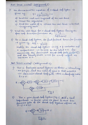 Lecture-16 Type of system and error constants - Control System - Studocu