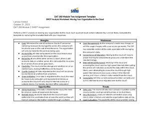 DAT 260 Project One - Use the feasibility proposal template linked in ...