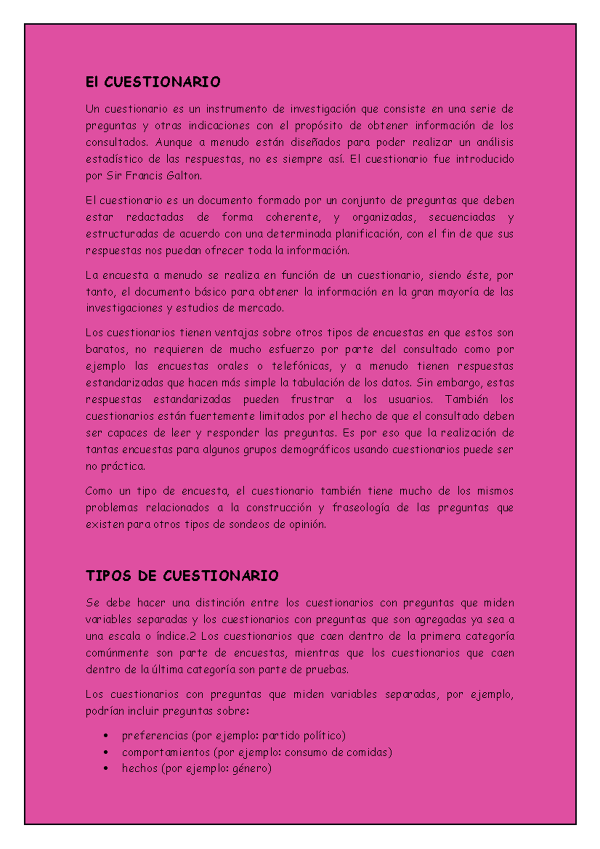 El Cuestionario y sus elementos - Metodología de la Investigación ...